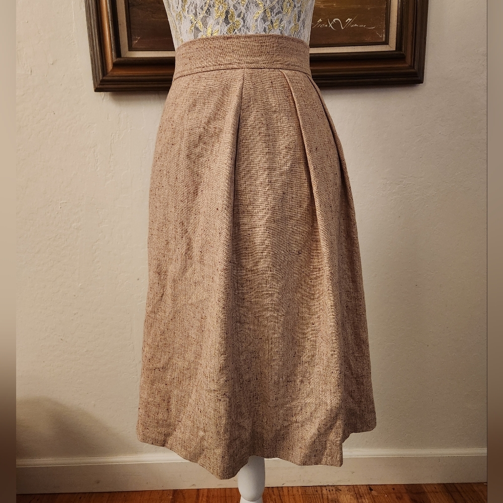 Vintage Arenzano By Gary Stuart Tweed Midi Skirt 50s - Gem